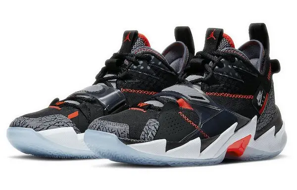 JORDAN Why Not Zer0.3 " Cement" High Top Sneakers