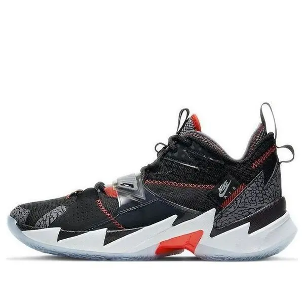 JORDAN Why Not Zer0.3 " Cement" High Top Sneakers - Black