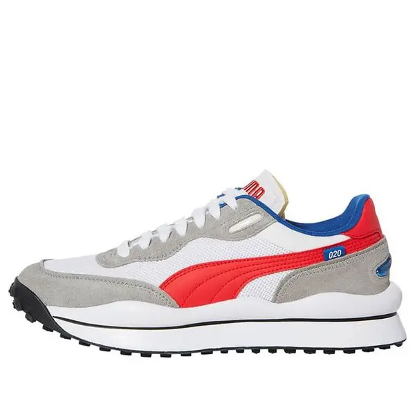 PUMA Style Rider Play On Sd Mesh Sneakers - Gray/red/blue