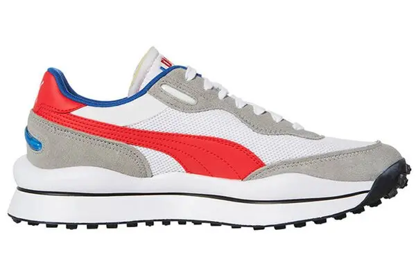 PUMA Style Rider Play On Sd Mesh Sneakers - Gray/red/blue