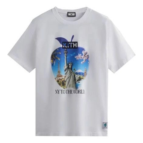 Kith New York To The World Souvenir Vintage Tee - White