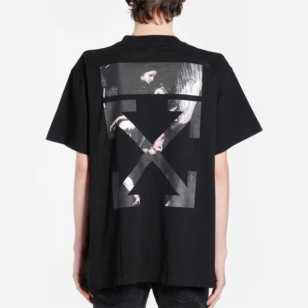 Off-White Short Sleeve Painting Arrow Print T-shirt