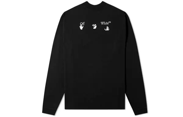 Off-White Long Sleeve Graphic Crewneck