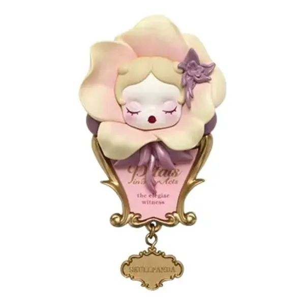 POP MART Skullpanda Petals In Four Acts Series Fridge Magnet "the Elegaic Witness - Multi-color