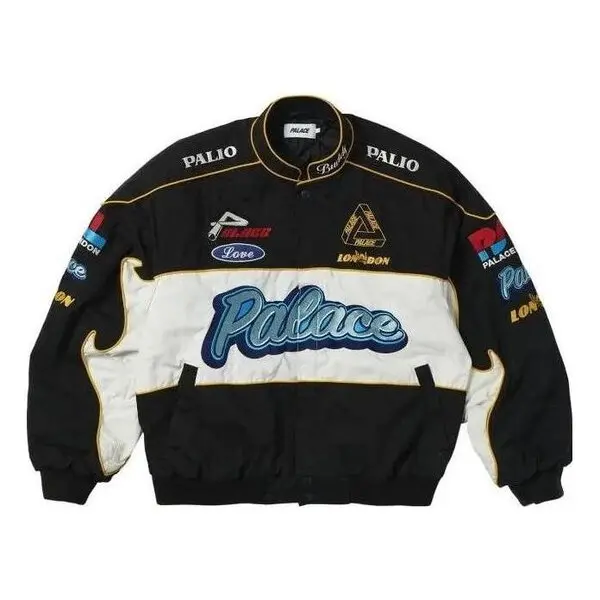 PALACE Embroidered Cotton Jacket - Black/white