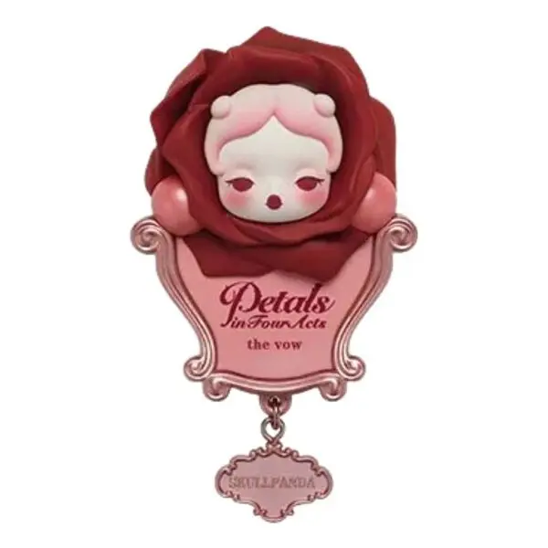 POP MART Skullpanda Petals In Four Acts Series Fridge Magnet 'the Vow - Multi-color