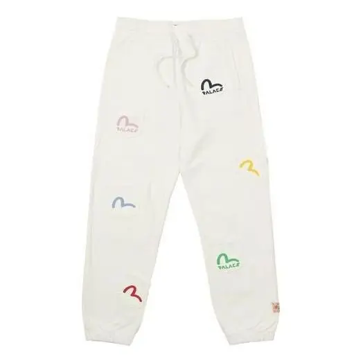 PALACE X Evisu Multi Pocket Jogger 'egret - White