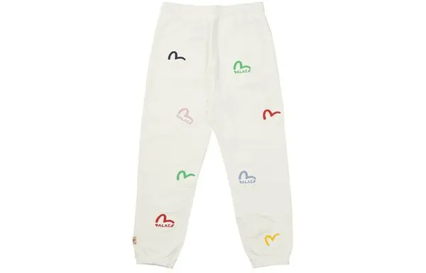 PALACE X Evisu Multi Pocket Jogger 'egret
