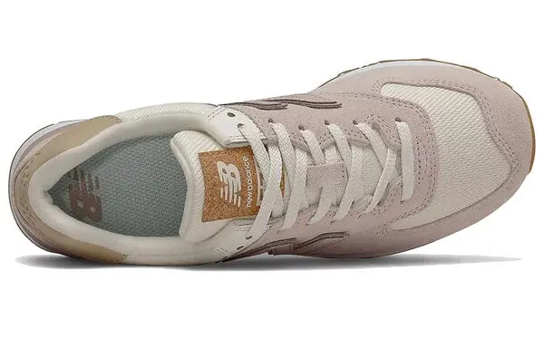 NEW BALANCE 574 Low Top Lace-up Sneakers - Gray/pink