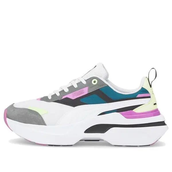 PUMA Kosmo Rider Bright Casual Low Top Sneakers - White/blue/red