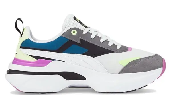 PUMA Kosmo Rider Bright Casual Low Top Sneakers - White/blue/red