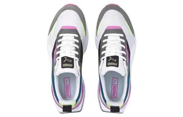 PUMA Kosmo Rider Bright Casual Low Top Sneakers - White/blue/red