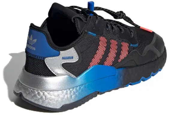 Adidas Nite Jogger Flash Red Blue Sneakers - Black
