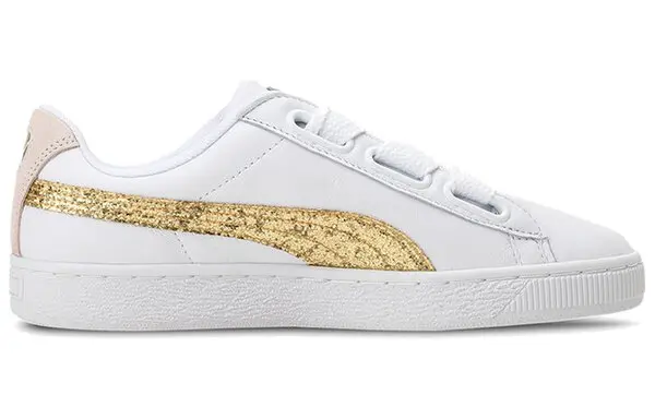 PUMA Basket Heart Sneakers With Glitter Detail
