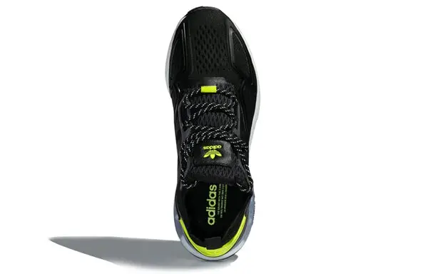 Adidas Zx 2k Boost "semi Solar Slime" Sneakers - Black