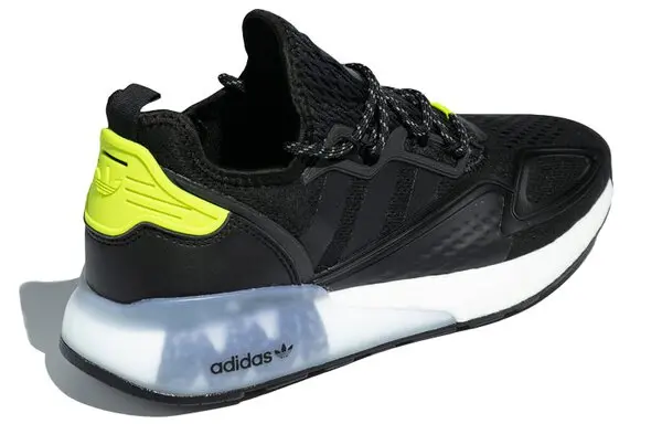 Adidas Zx 2k Boost "semi Solar Slime" Sneakers - Black