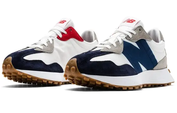 NEW BALANCE 327 "navy White" Sneakers - Blue/white/red