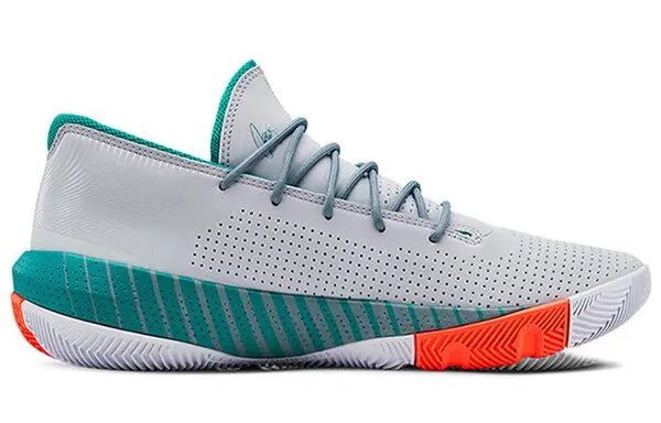 Under Armour Curry 3zer0 3 Low Top Basketball Sneakers - Grey