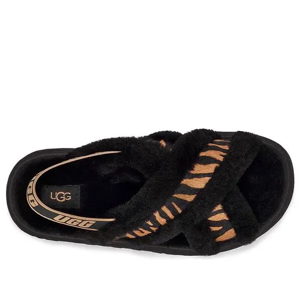 UGG Disco Cross Slide "tiger Print - Black/brown