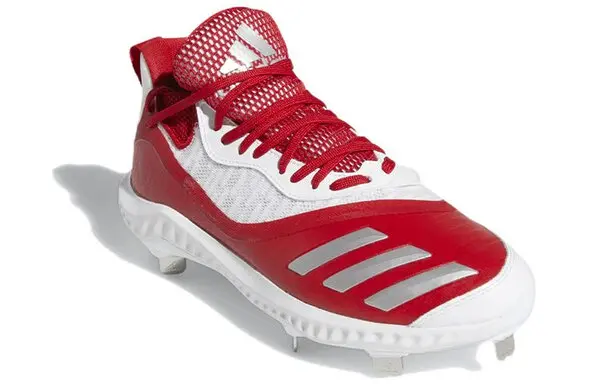 Adidas Icon 5 Bounce Iced Athletic Cleats - Red/white