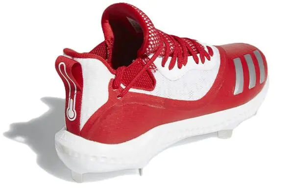 Adidas Icon 5 Bounce Iced Athletic Cleats - Red/white