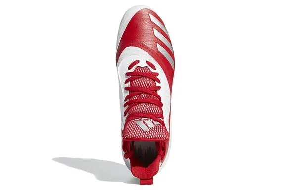 Adidas Icon 5 Bounce Iced Athletic Cleats - Red/white