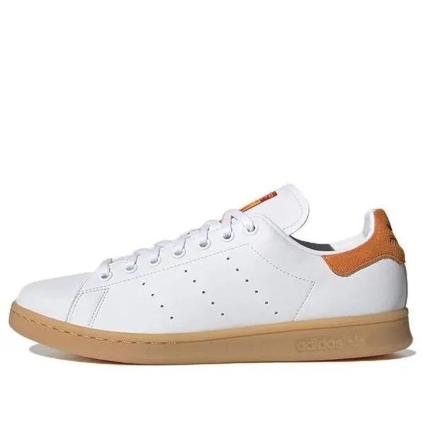 Adidas Stan Smith Low Top Sneakers - White/orange
