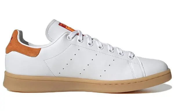 Adidas Stan Smith Low Top Sneakers - White/orange