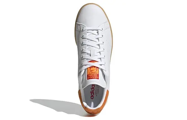 Adidas Stan Smith Low Top Sneakers - White/orange