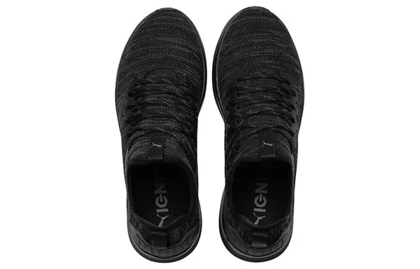 PUMA Ignite Flash Evoknit "asphalt" Sneakers - Black