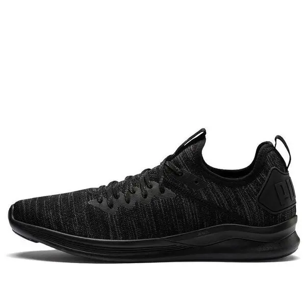 PUMA Ignite Flash Evoknit "asphalt" Sneakers - Black