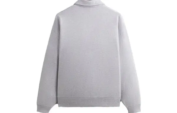 Kith Nelson Collared Pullover - Light Heather Grey