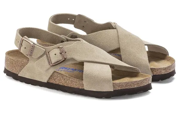 BIRKENSTOCK Tulum Suede Leather Sandals