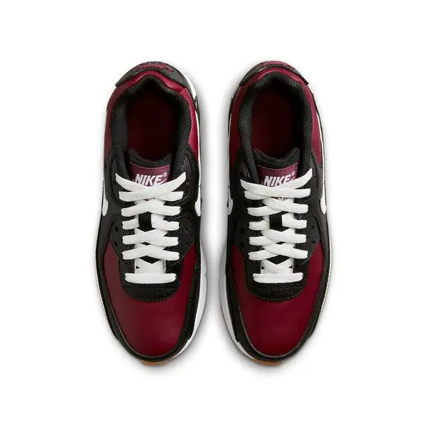 Nike Max 90 Leather Sneakers - Black/red