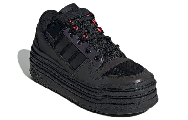 Adidas Triple Platforum Low Iridescent Sneakers - Black