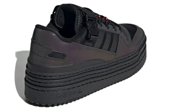 Adidas Triple Platforum Low Iridescent Sneakers - Black