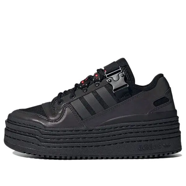 Adidas Triple Platforum Low Iridescent Sneakers - Black