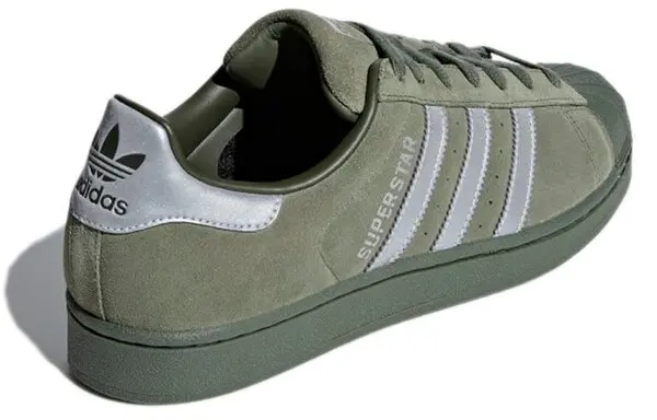 Adidas Superstar "base Green" Sneakers - Army Green
