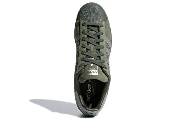 Adidas Superstar "base Green" Sneakers - Army Green