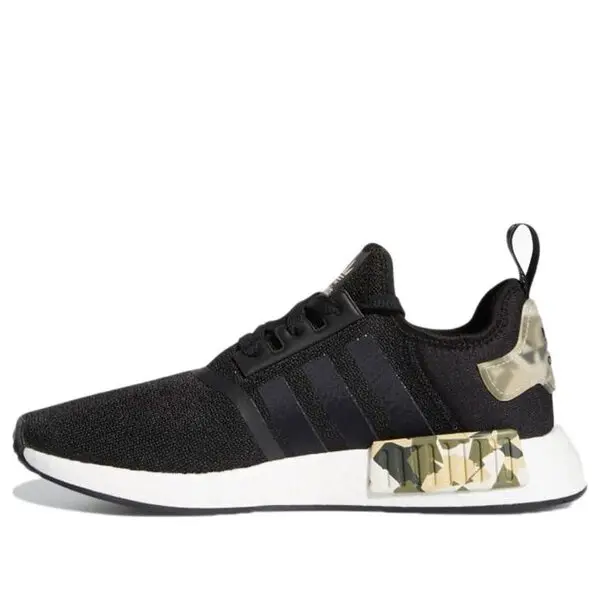 Adidas Nmd_r1 "black Camo" Sneakers - Core Black/core Black/savannah