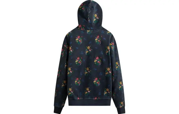 Kith Begonia Floral Williams Iii Hoodie - Navy