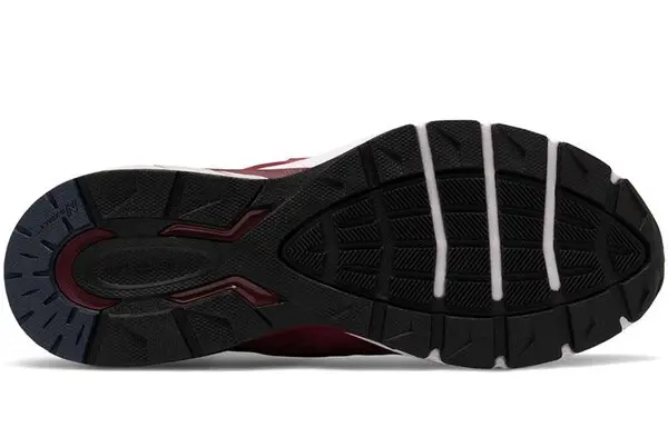 NEW BALANCE 990v5 Made In Usa Burgundy Sneakers - Red