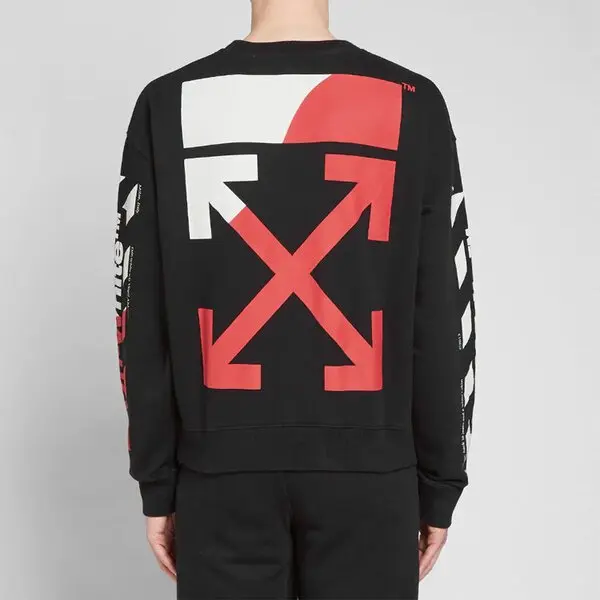 Off-White Ss19 Diagonals Crew Neck Sweater