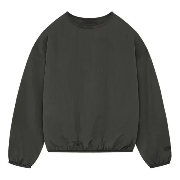 Fear Of God Ss24 Crinkle Nylon Pullover Crewneck - Ink