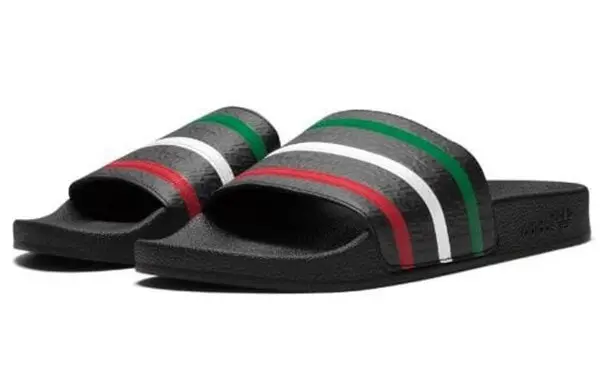 Adidas Palace X Adilette Slides - Black