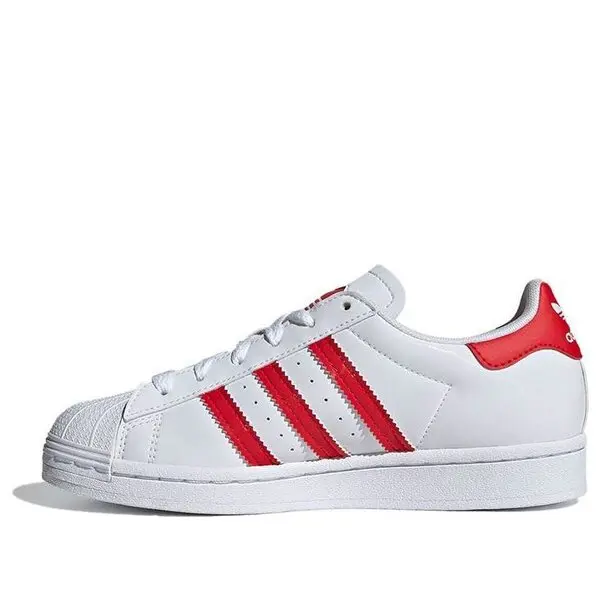 Adidas Superstar J Fy2569 "vivid Red" Sneakers - White/red