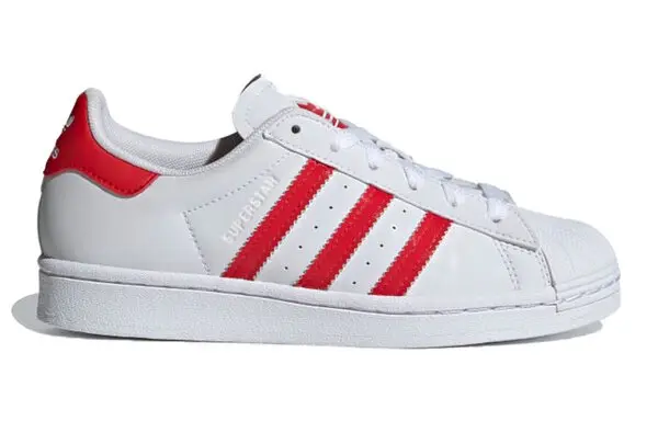 Adidas Superstar J Fy2569 "vivid Red" Sneakers - White/red