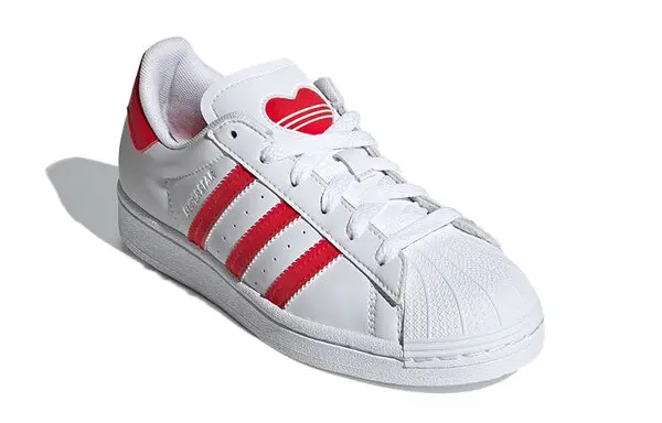 Adidas Superstar J Fy2569 "vivid Red" Sneakers - White/red