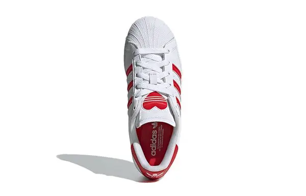 Adidas Superstar J Fy2569 "vivid Red" Sneakers - White/red