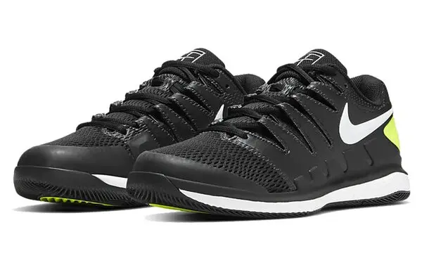 Nike Court Air Zoom Vapor X Hc Tennis Sneakers - Black/white/volt